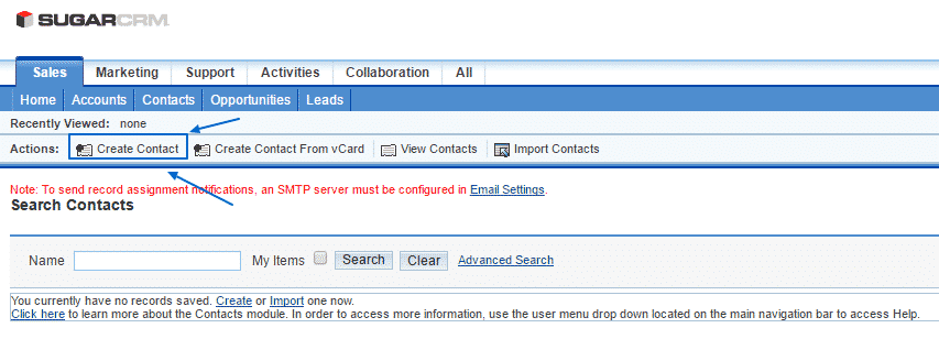 How To Add And Manage Contacts In Sugarcrm
