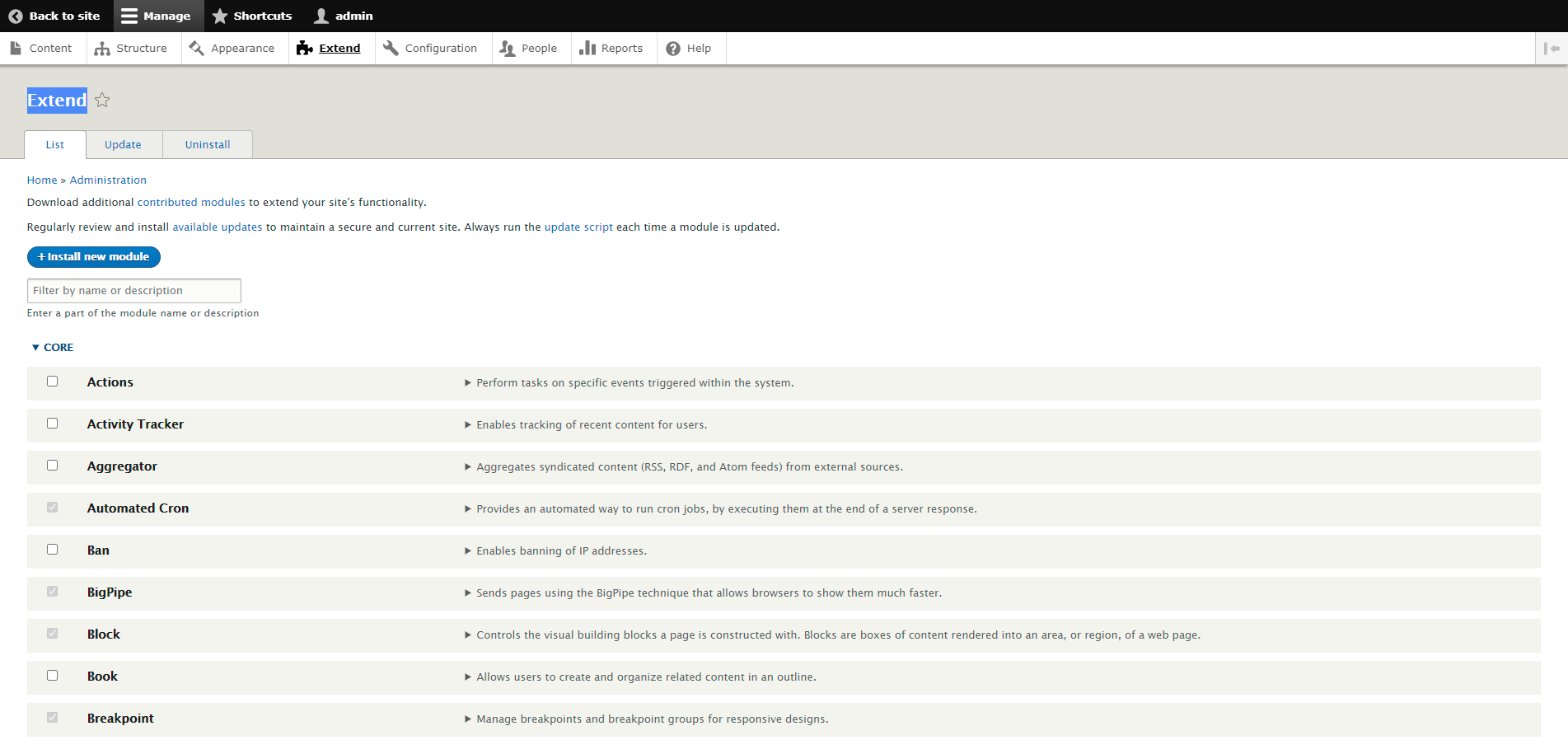Drupal 8 Tutorial Getting Started With The Drupal 8 Dashboard 9264