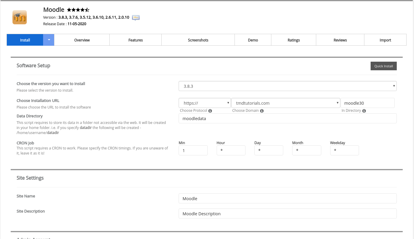 Moodle Tutorial How To Install Moodle Automatically