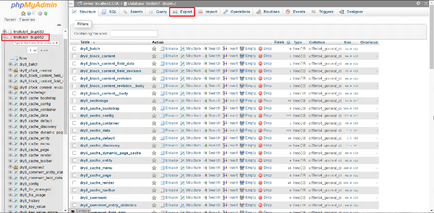 How To Create A Backup Of My Drupal 8 Website Tmdhosting