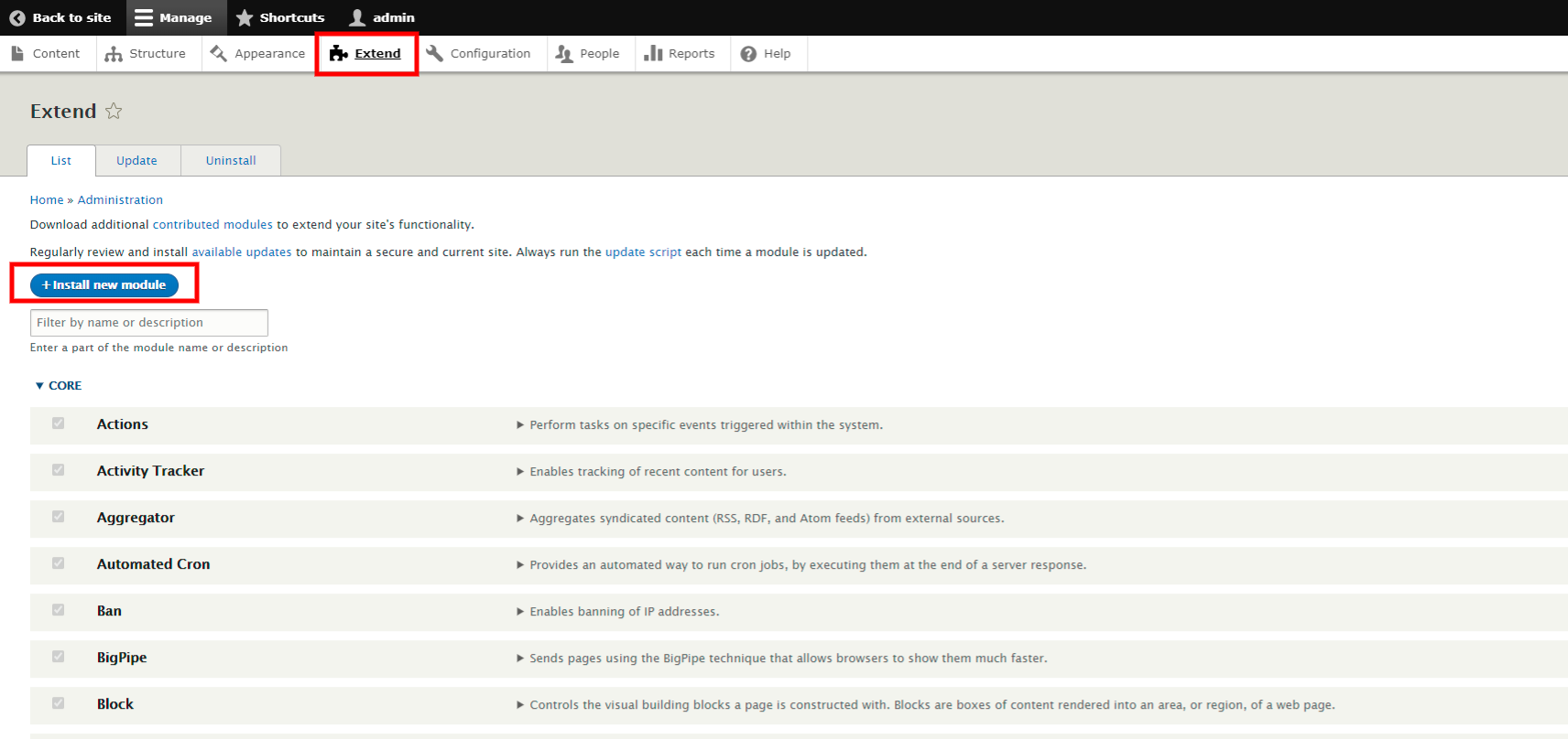 Drupal 8 Tutorial How To Install And Manage Modules In Drupal 8