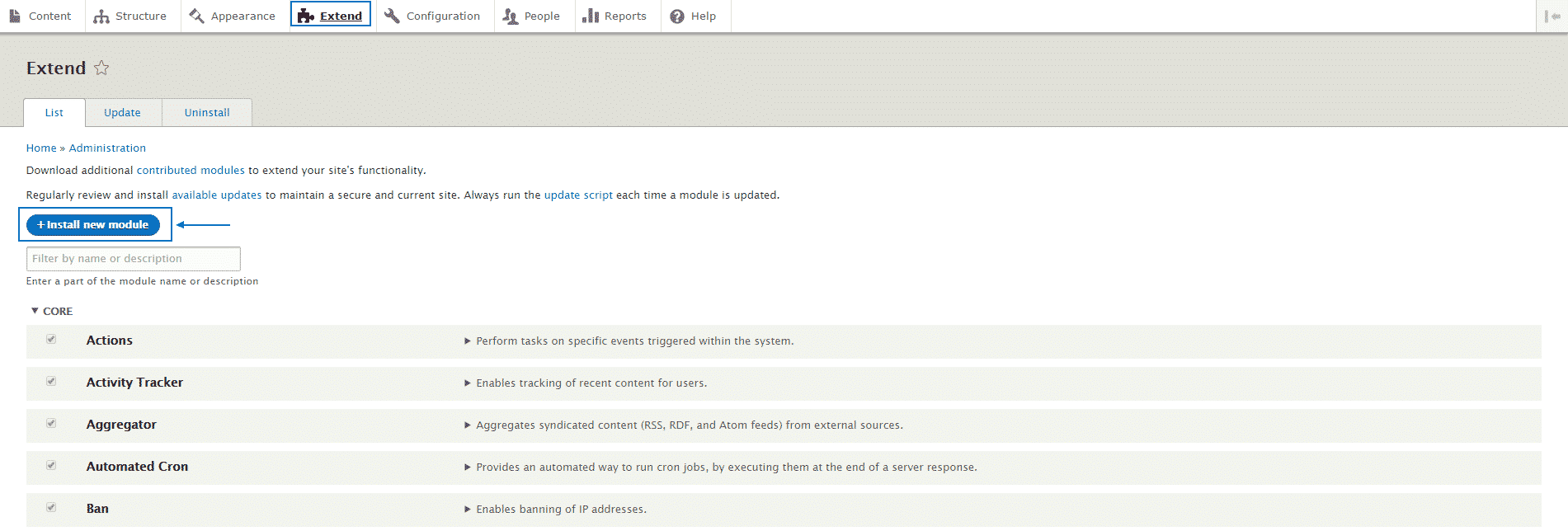 Drupal 8 Tutorial How To Install And Manage Modules In Drupal 8