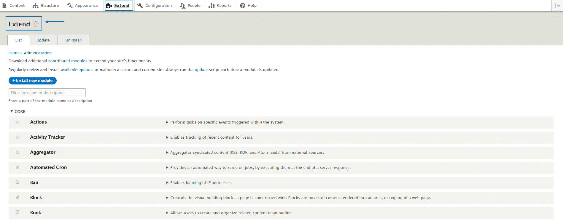 Drupal 8 Tutorial Getting Started With The Drupal 8 Dashboard